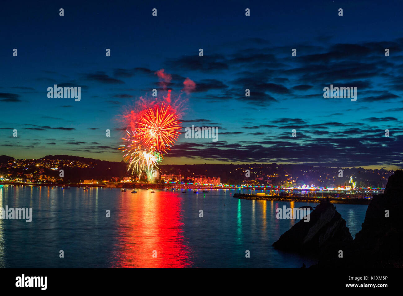 Fireworks regatta beach hi-res stock photography and images - Alamy