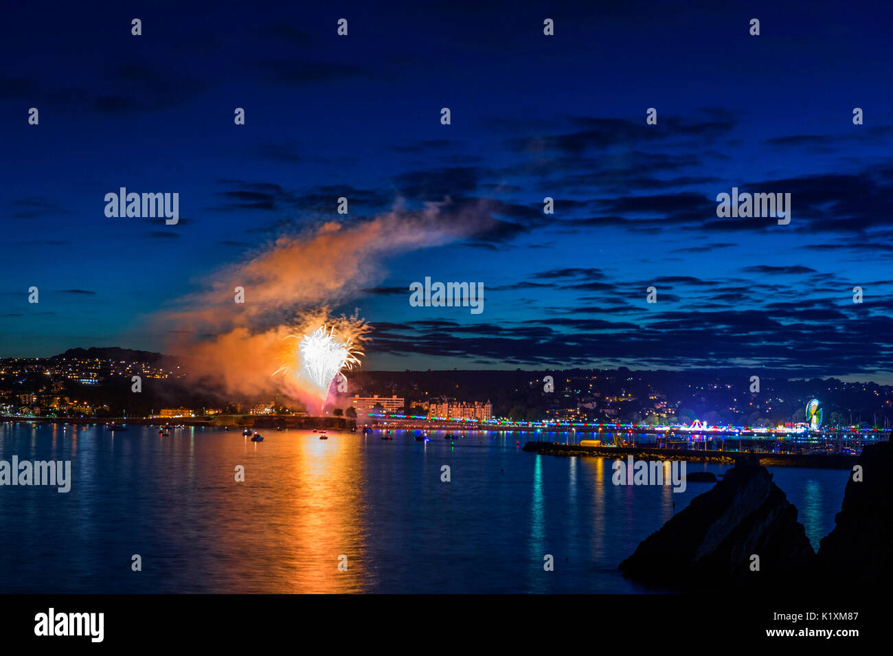 Fireworks regatta beach hi-res stock photography and images - Alamy