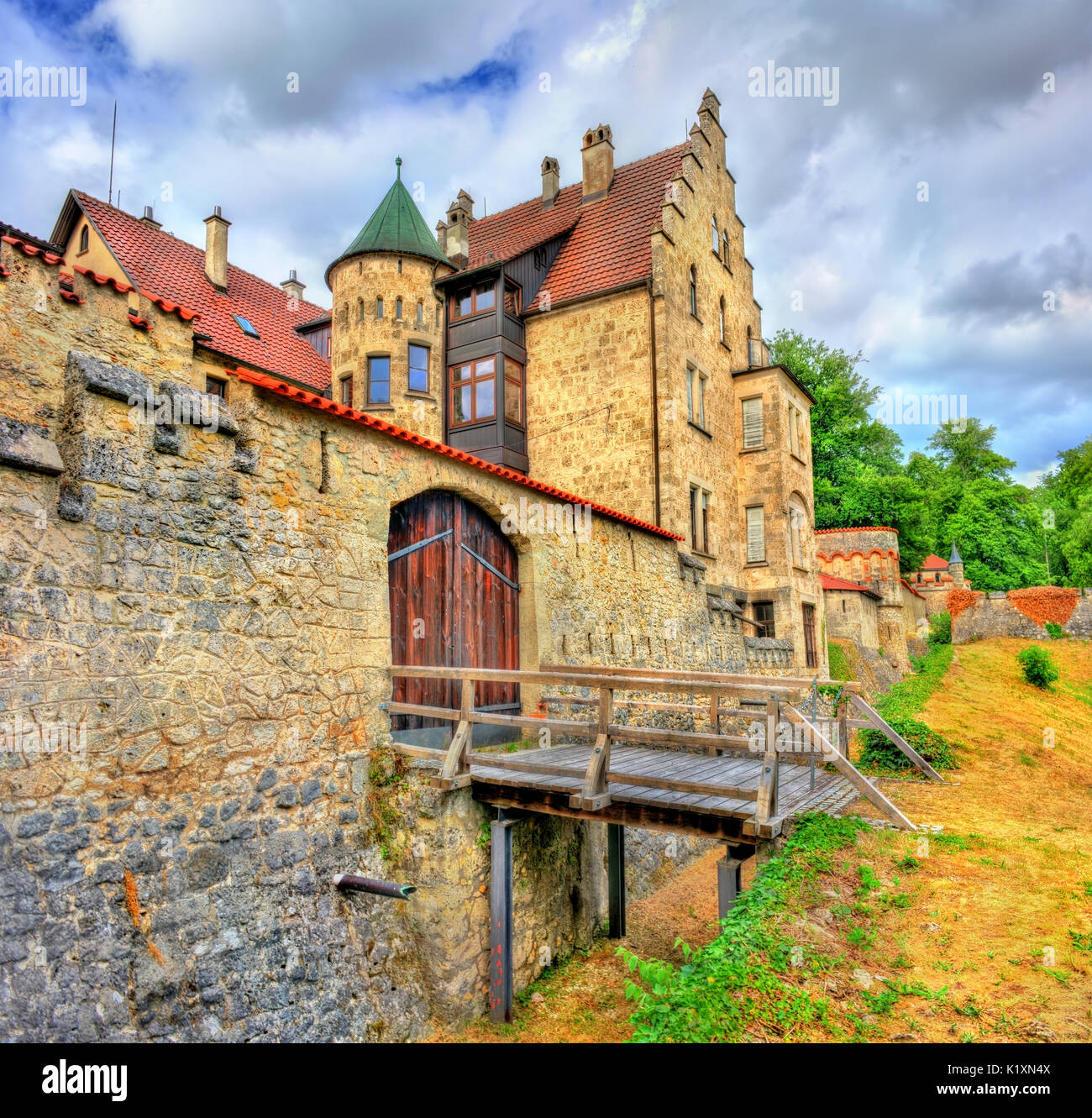 View of Lichtenstein Castle in Baden-Wurttemberg, Germany Stock Photo ...