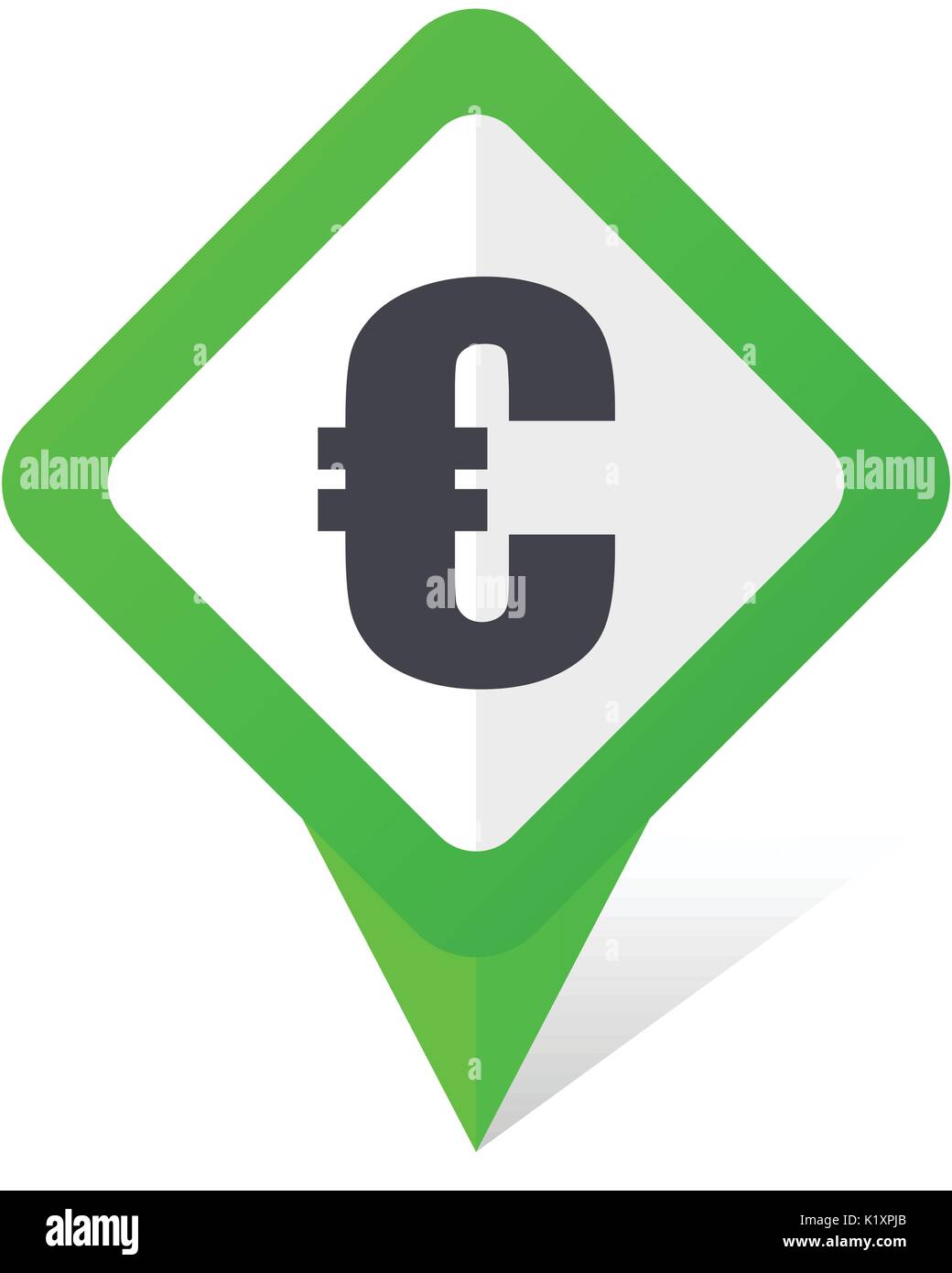 Map of green bank Stock Vector Images - Alamy