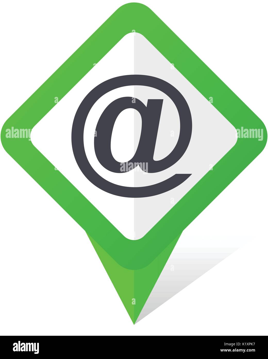Email Icon Green Square