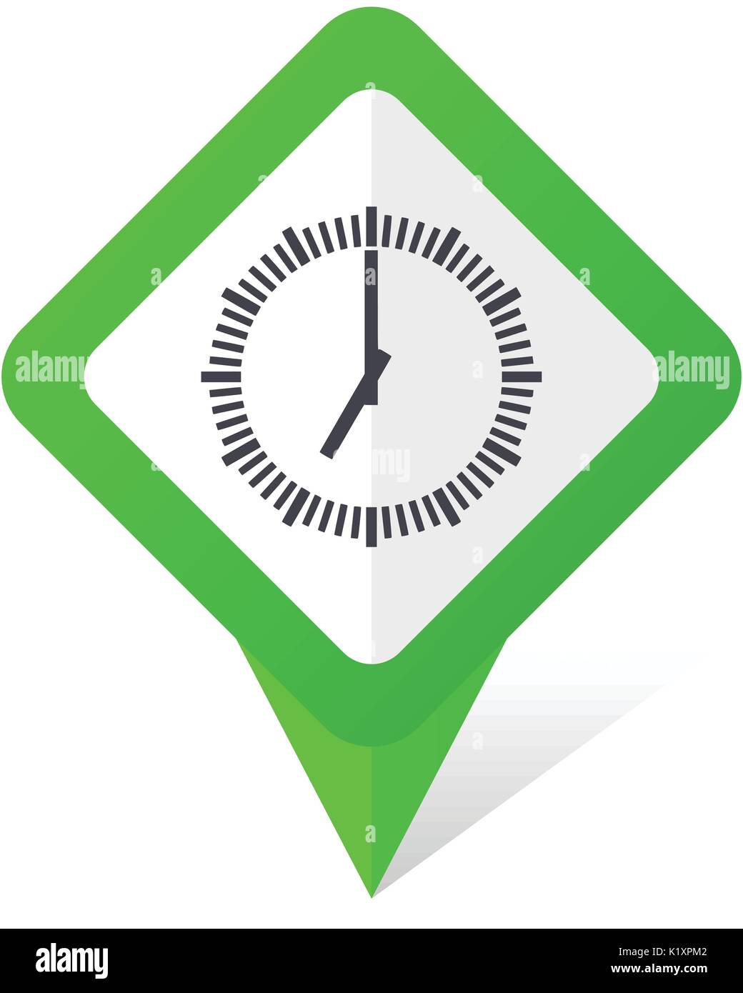 Time green square pointer hi-res stock photography and images - Alamy