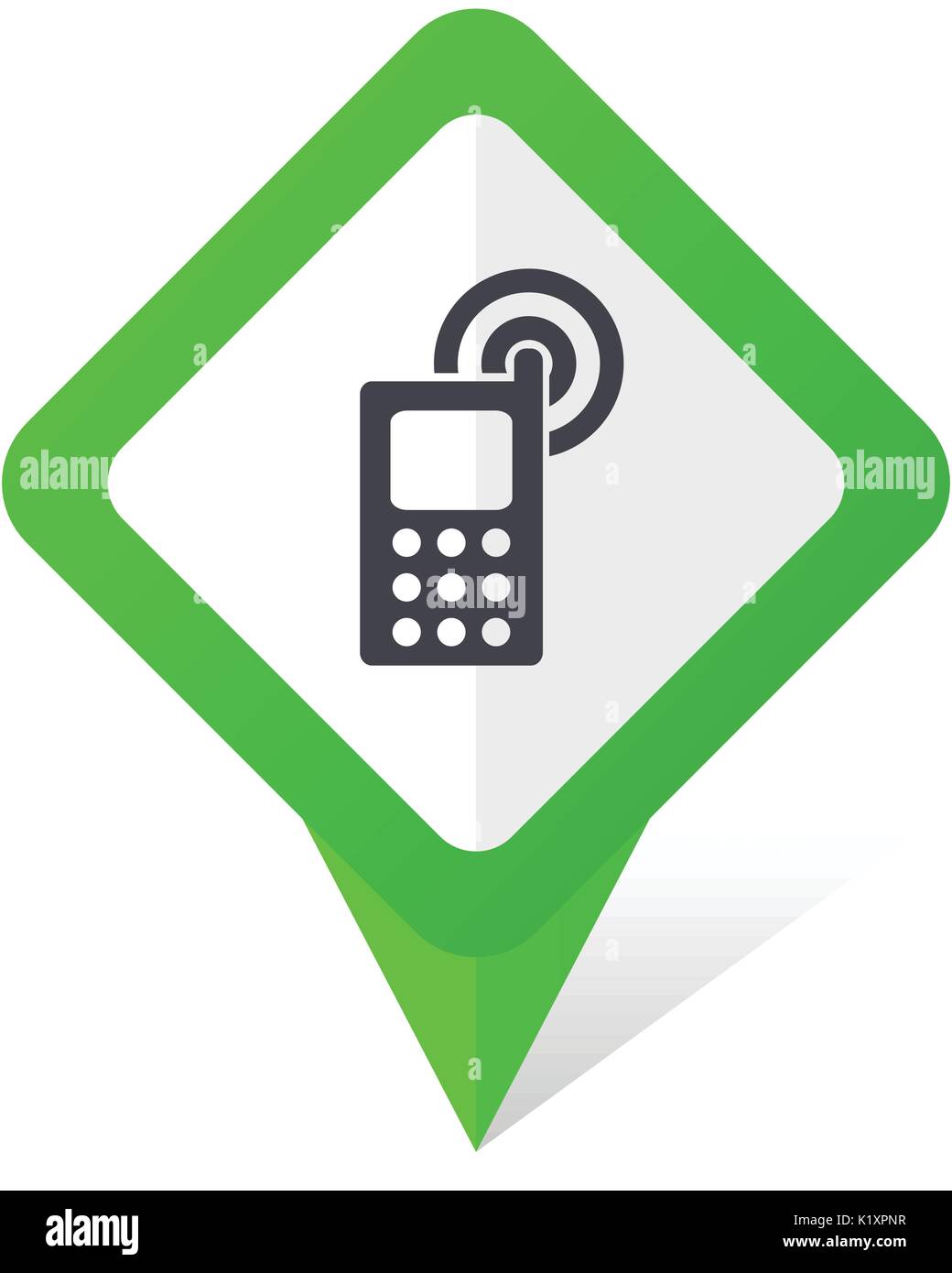 Number 10 In Green Background Stock Vector Images - Alamy