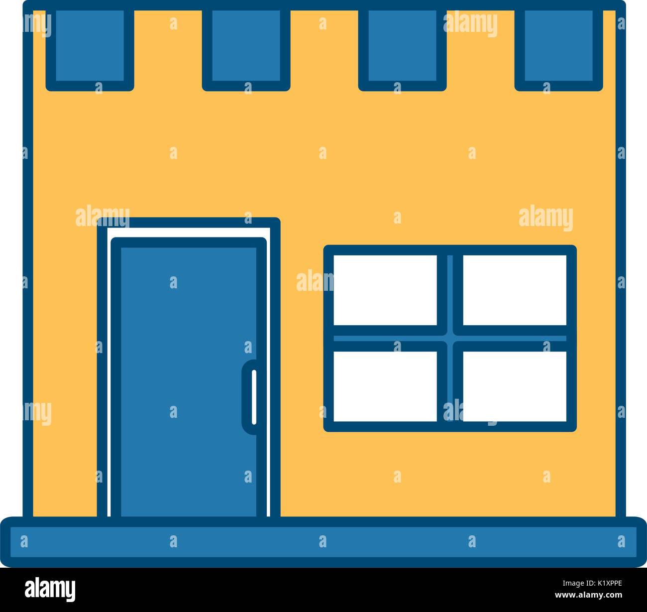 storefront building shop facade front view Stock Vector Image & Art - Alamy
