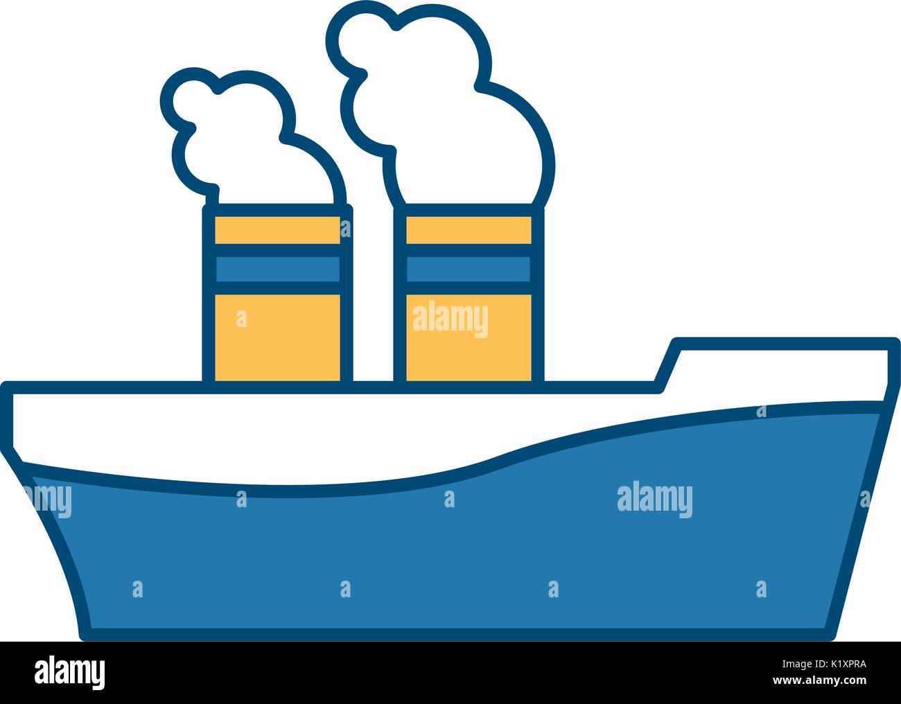ship cargo logistic sea transportation icon Stock Vector Image & Art ...