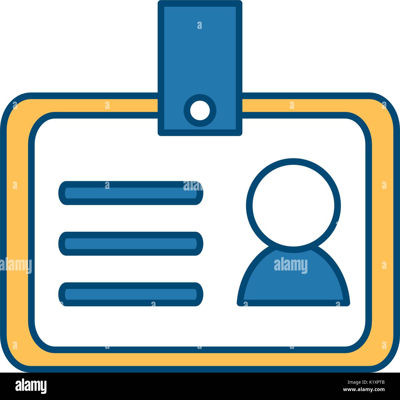id card photo corporate personal identity company icon Stock Vector ...
