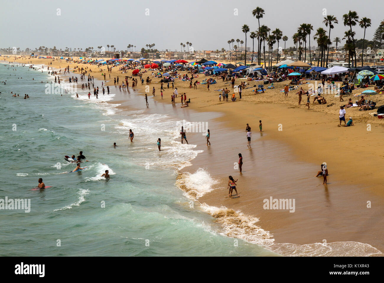 Balboa Pier Beach, Balboa Peninsula, Newport Beach, Orange County ...