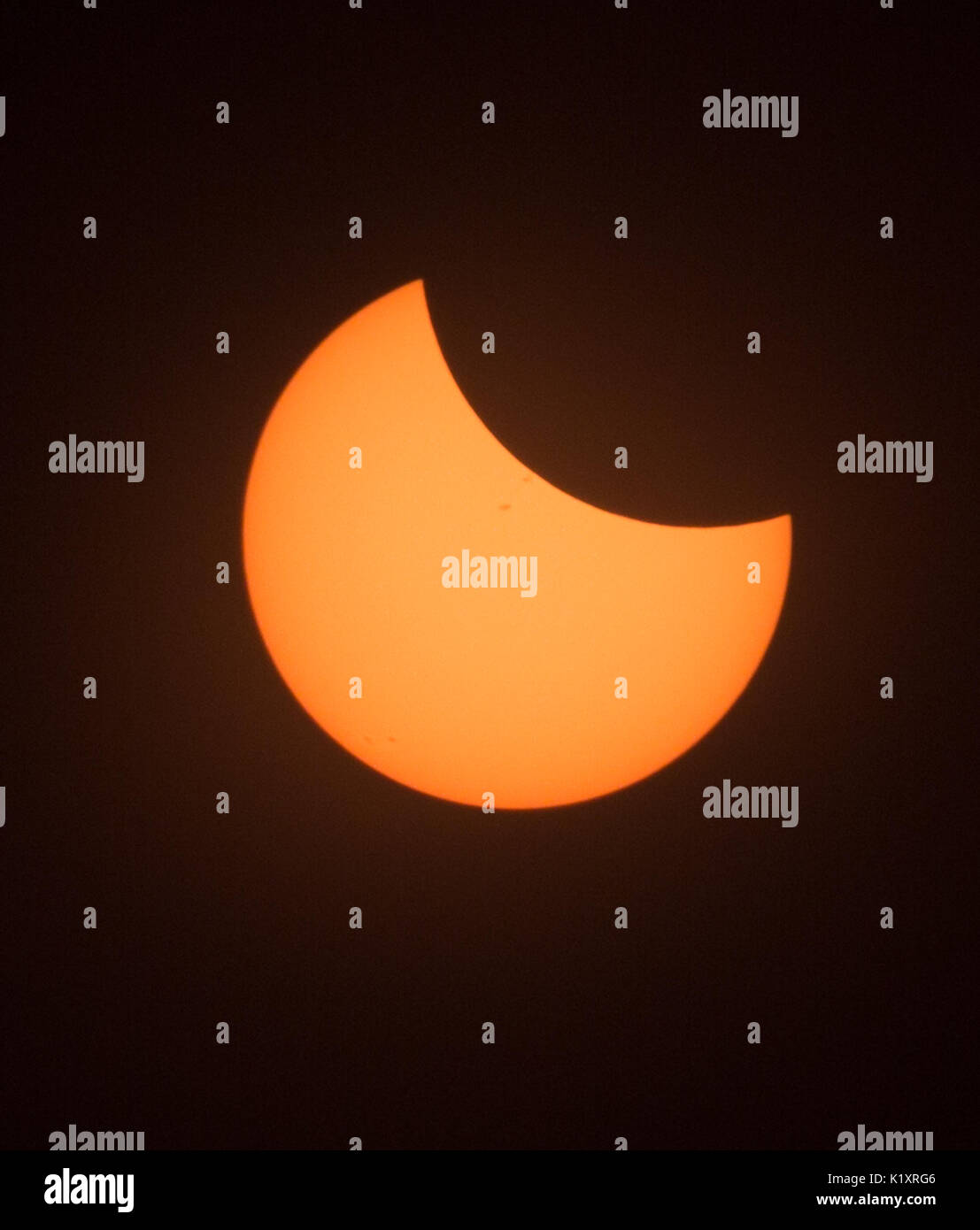 Solar eclipse, Madras, Oregon Stock Photo - Alamy