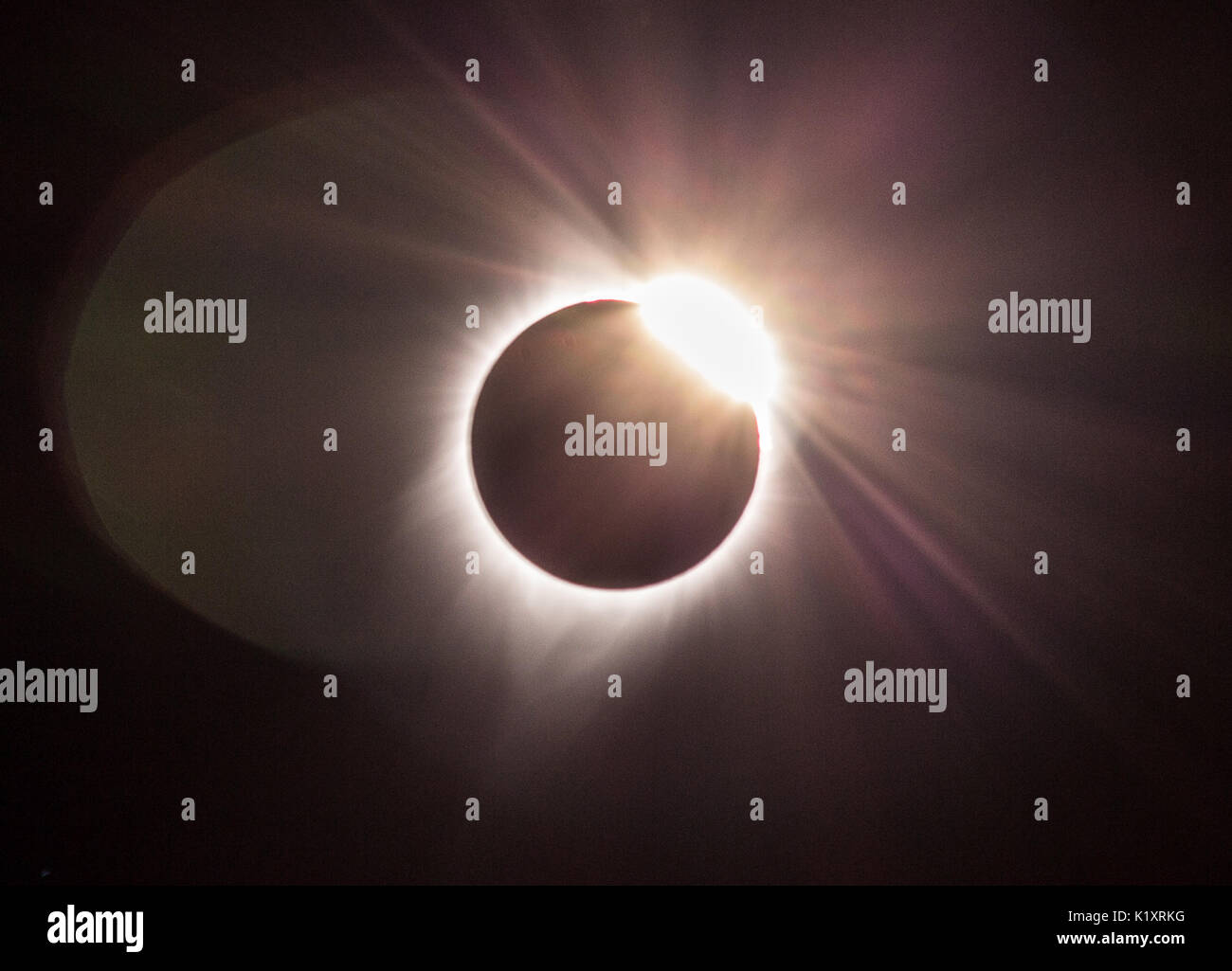 Solar eclipse, Madras, Oregon Stock Photo - Alamy