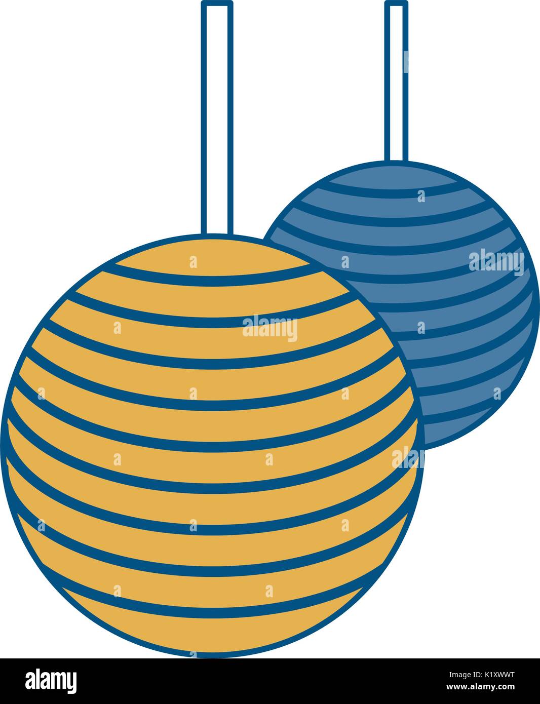 decorative balls icon over white background vector illustration Stock ...