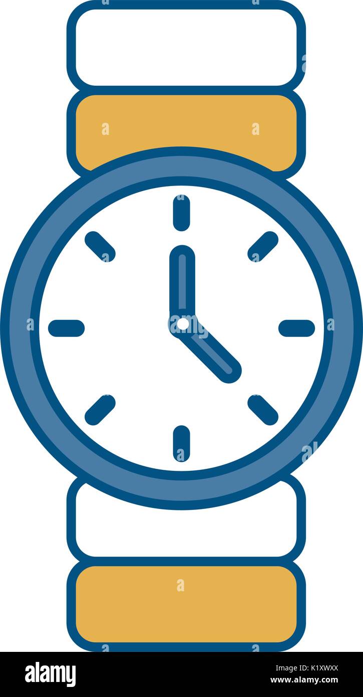 watch icon over white background vector illustration Stock Vector Image ...