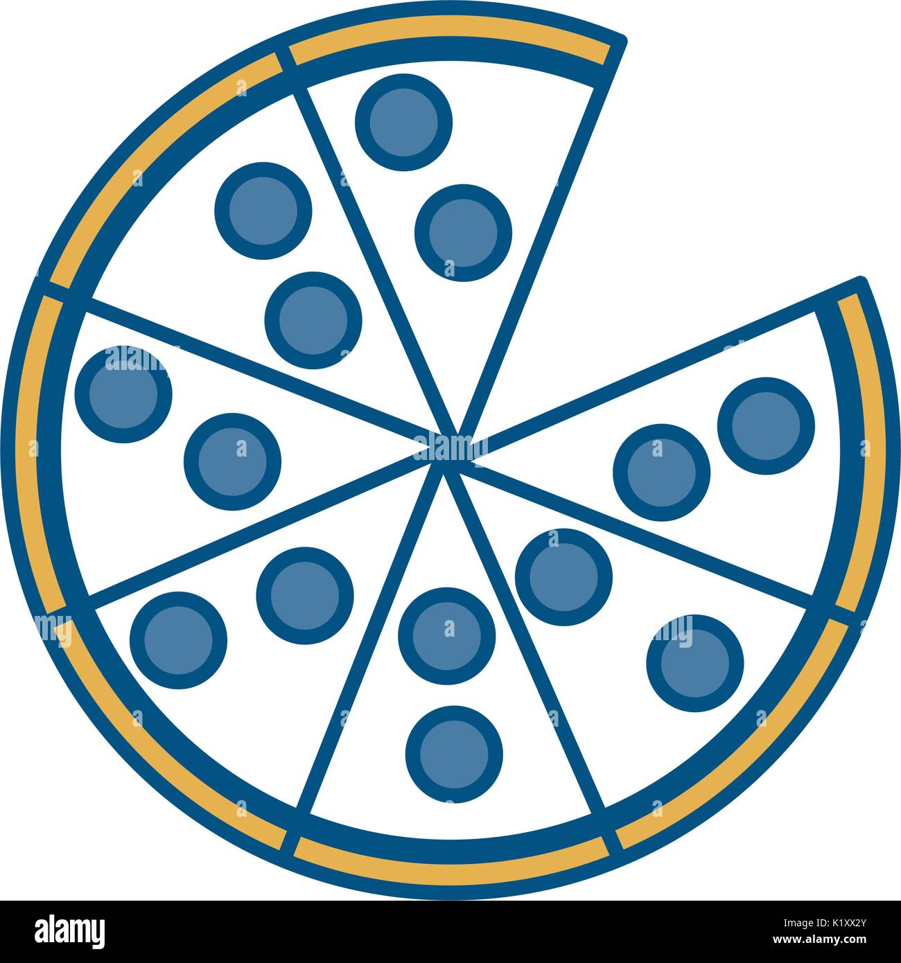 pizza icon over white background vector illustration Stock Vector Image ...