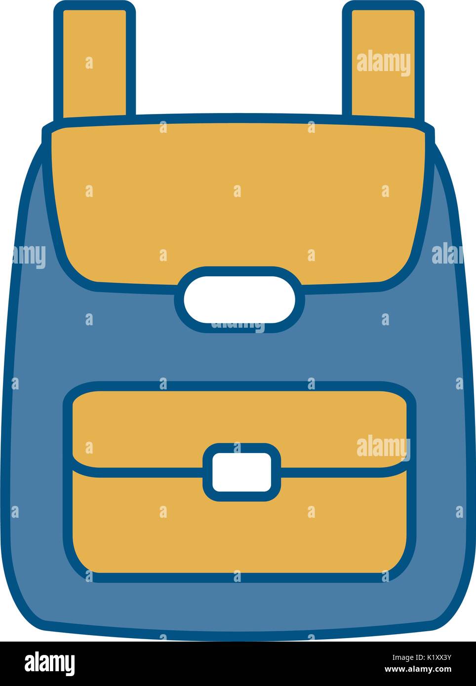 backpack icon over white background vector illustration Stock Vector ...
