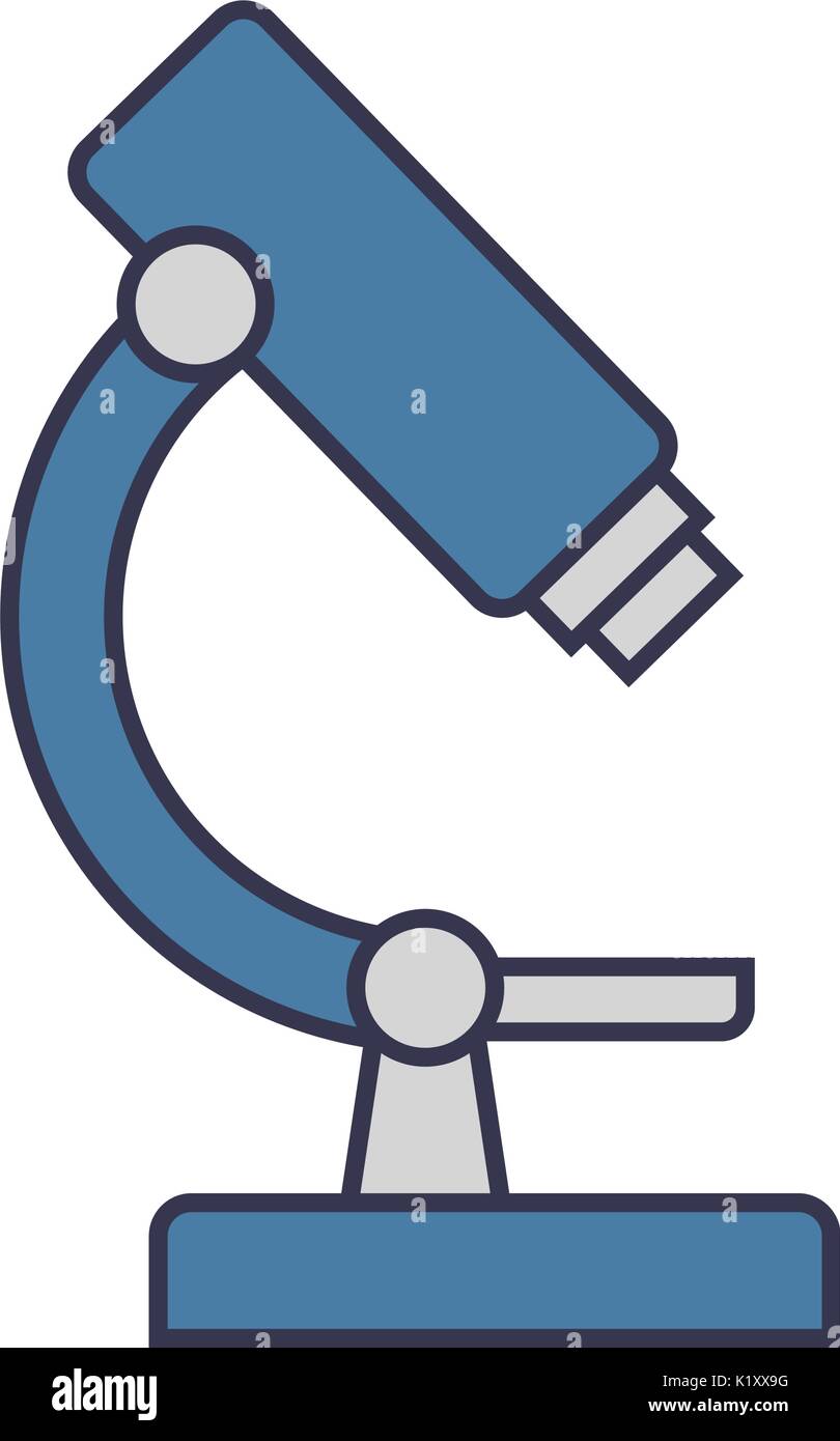 microscope icon over white background vector illustration Stock Vector ...