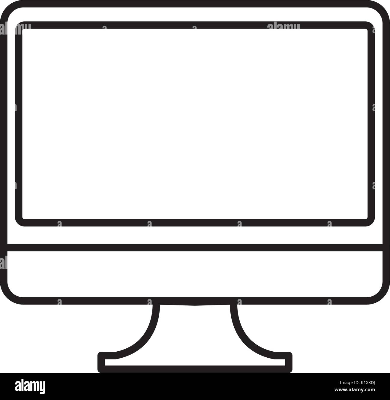 computer icon over white background vector illustration Stock Vector ...