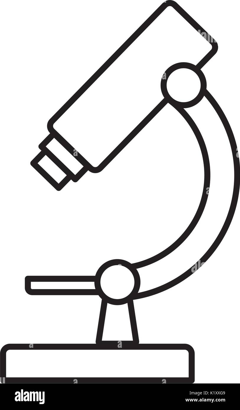 microscope icon over white background vector illustration Stock Vector ...