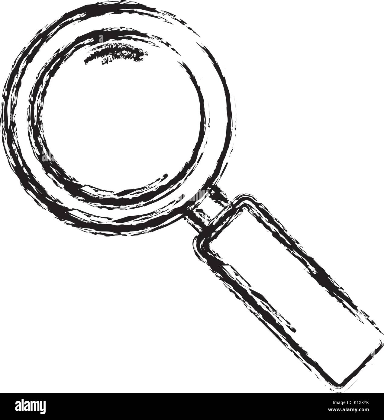 magnifying glass icon over white background vector illustration Stock ...