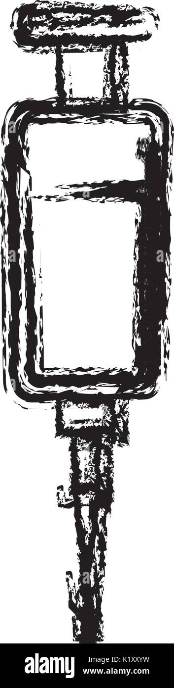 injection icon over white background vector illustration Stock Vector ...