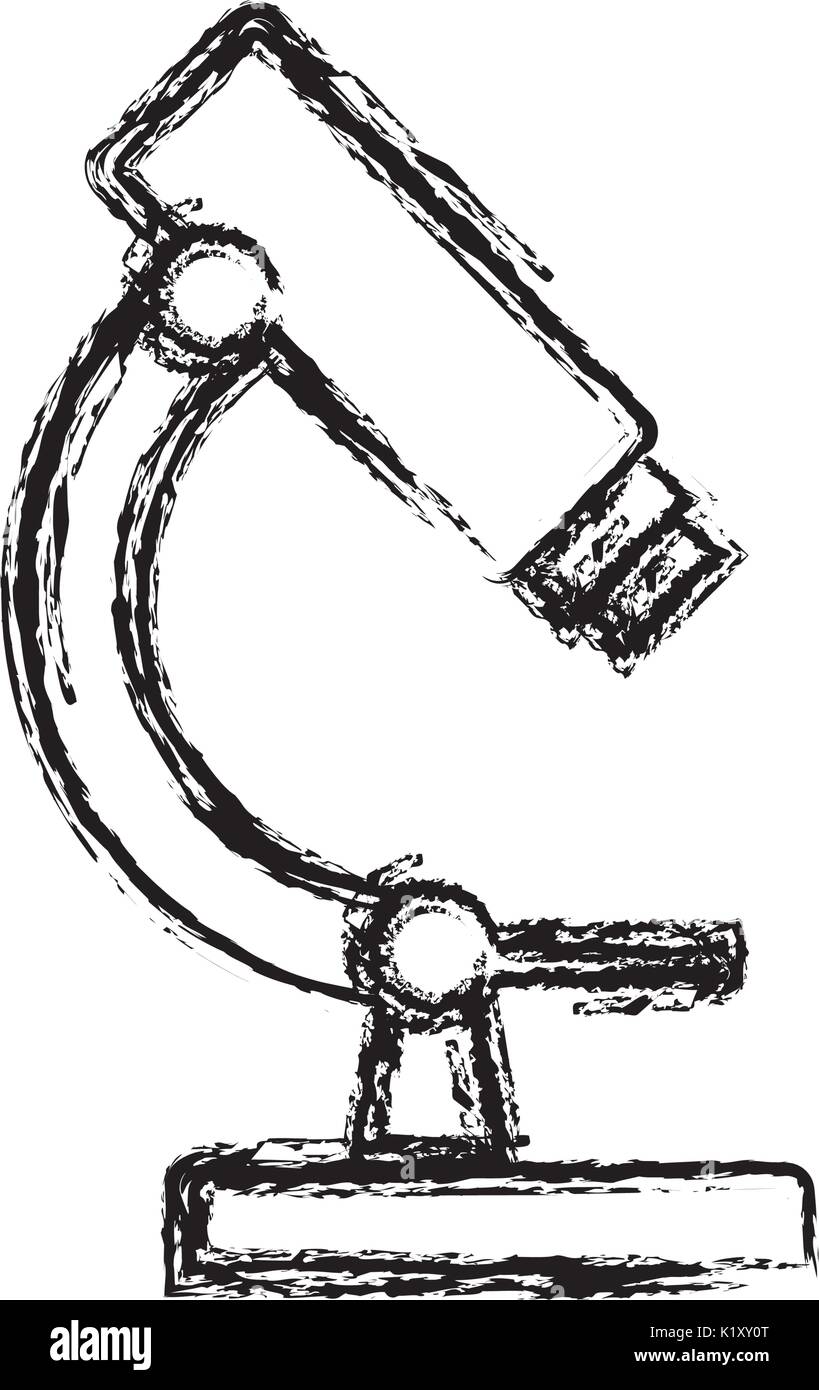 microscope icon over white background vector illustration Stock Vector ...