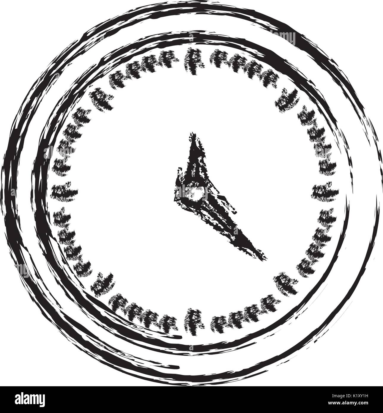 clock icon over white background vector illustration Stock Vector Image ...