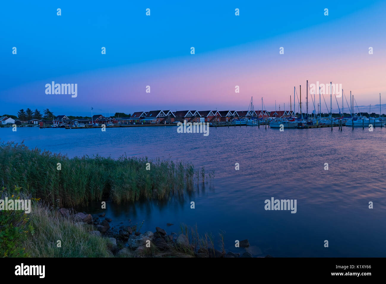 marina bork havn at ringkobing fjord in denmark Stock Photo - Alamy