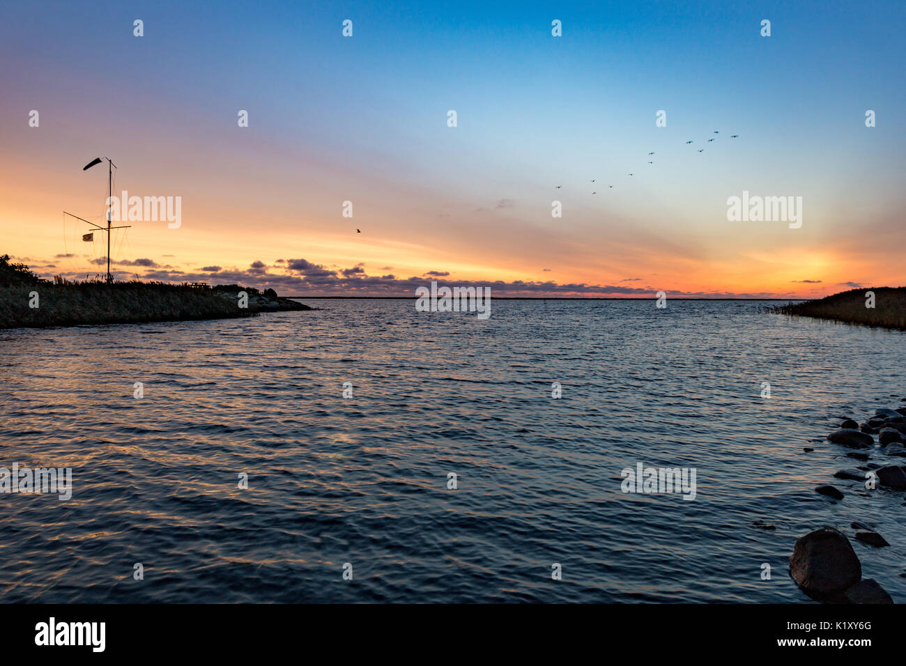 marina bork havn at ringkobing fjord in denmark Stock Photo - Alamy