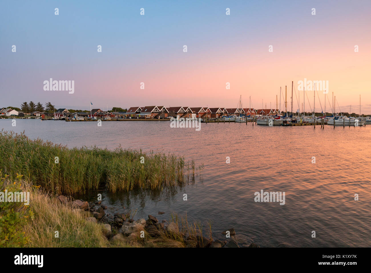 marina bork havn at ringkobing fjord in denmark Stock Photo - Alamy