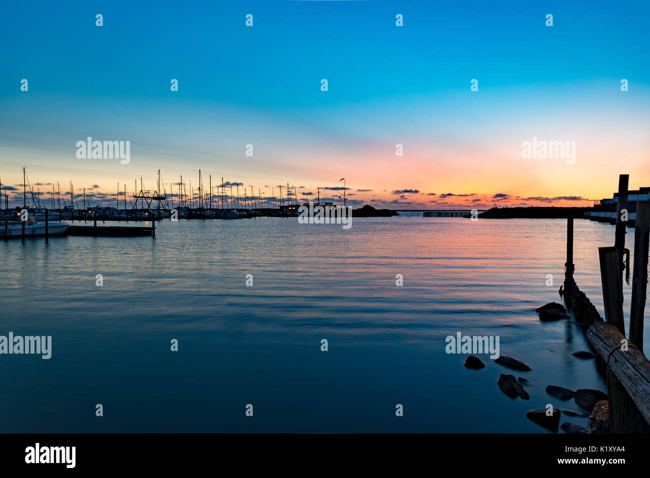 marina bork havn at ringkobing fjord in denmark Stock Photo - Alamy