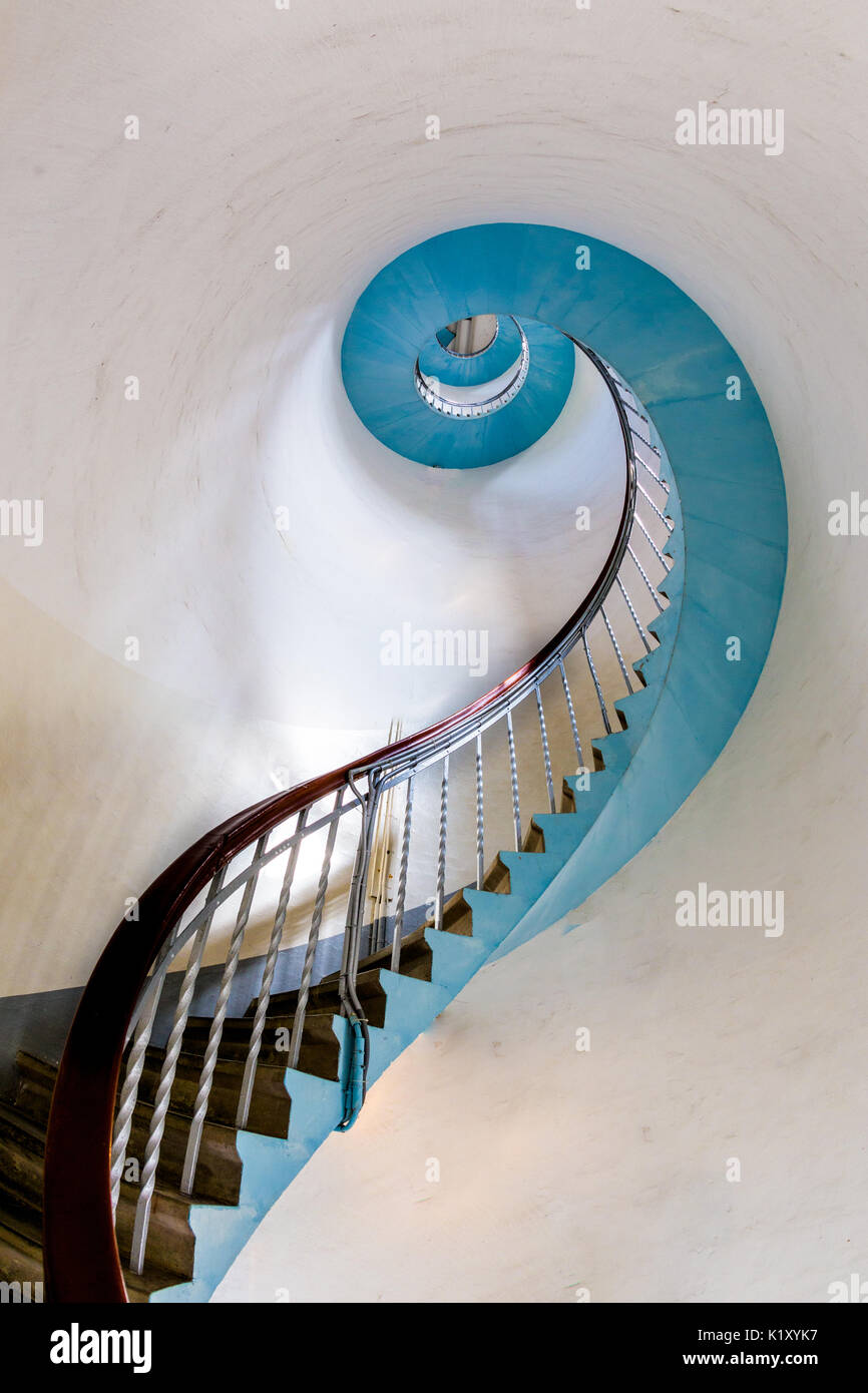 Old Spiral Staircase Lighthouse Royalty Free Photo: High Angle Photo