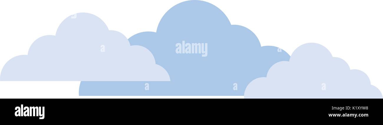 clouds icon over white background vector illustration Stock Vector ...