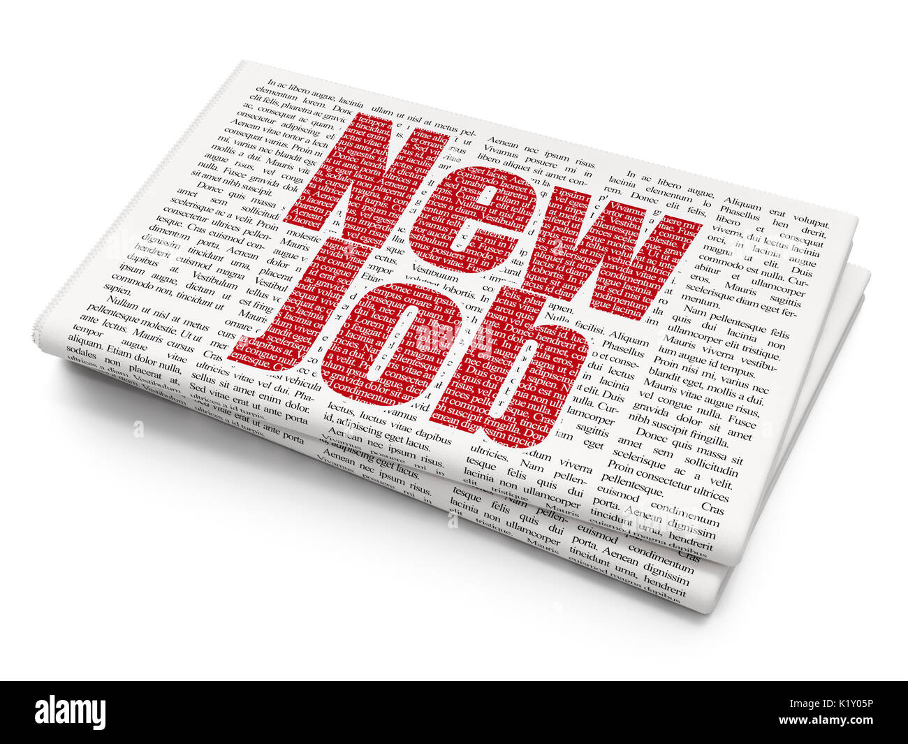 Business concept: New Job on Newspaper background Stock Photo - Alamy