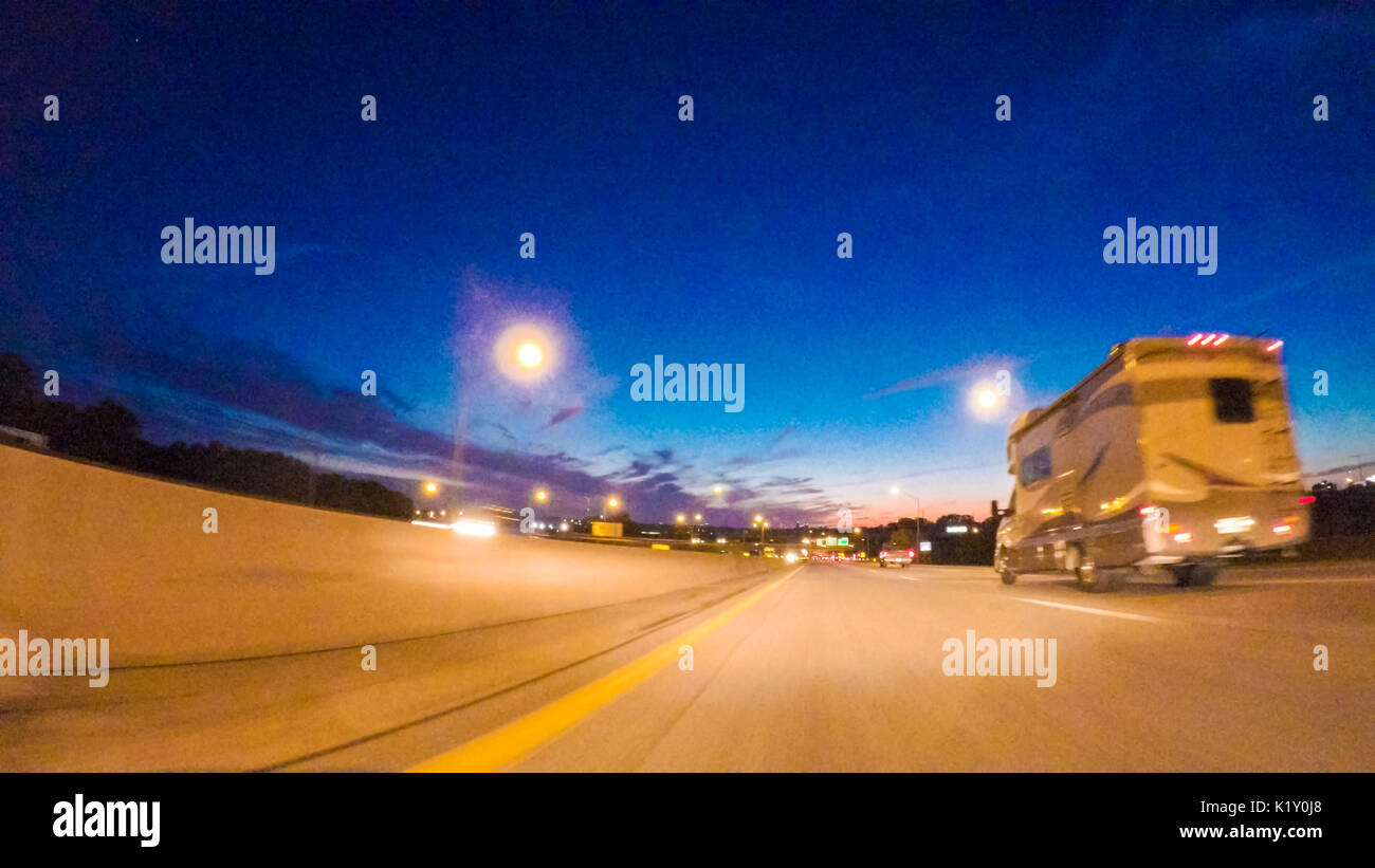 POV point of view - Driving West on Interstate highway 70 through ...