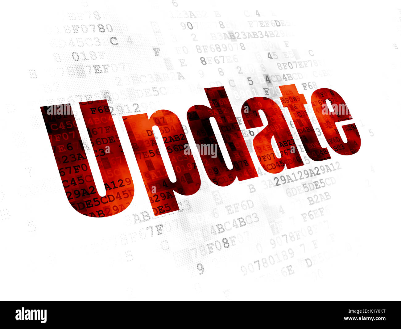 Web design concept: Update on Digital background Stock Photo - Alamy