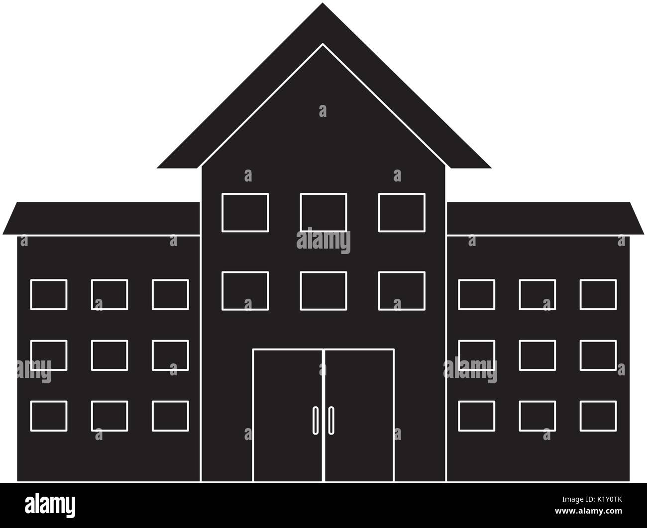 modern house icon over white background vector illustration Stock ...