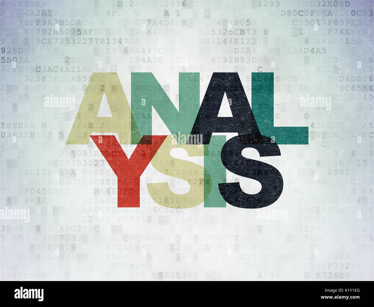 Advertising concept: Analysis on Digital Data Paper background Stock ...