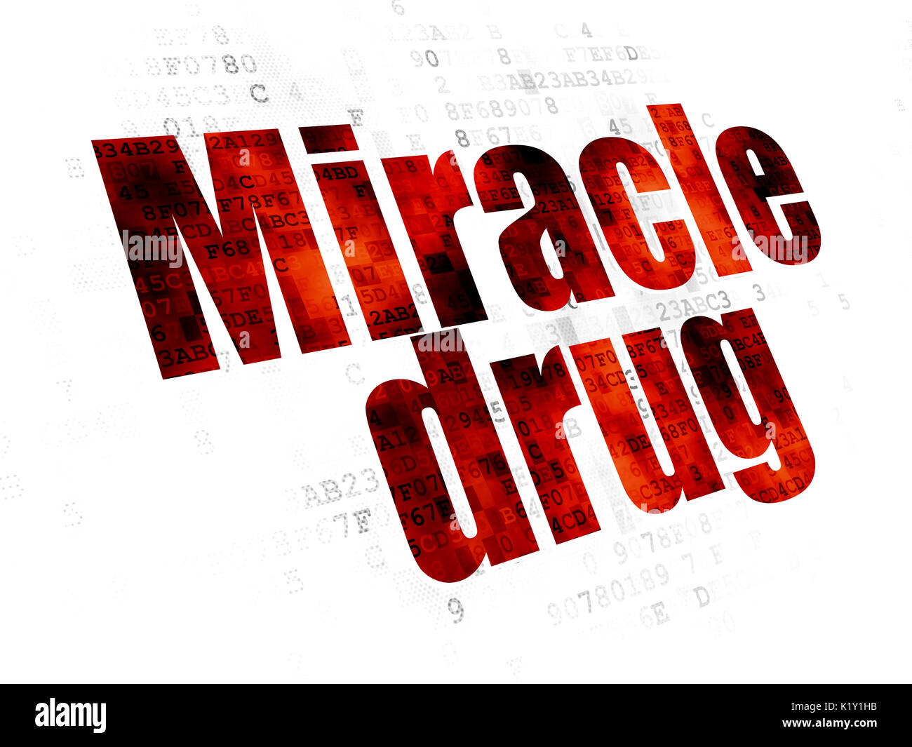 Medicine concept: Miracle Drug on Digital background Stock Photo - Alamy