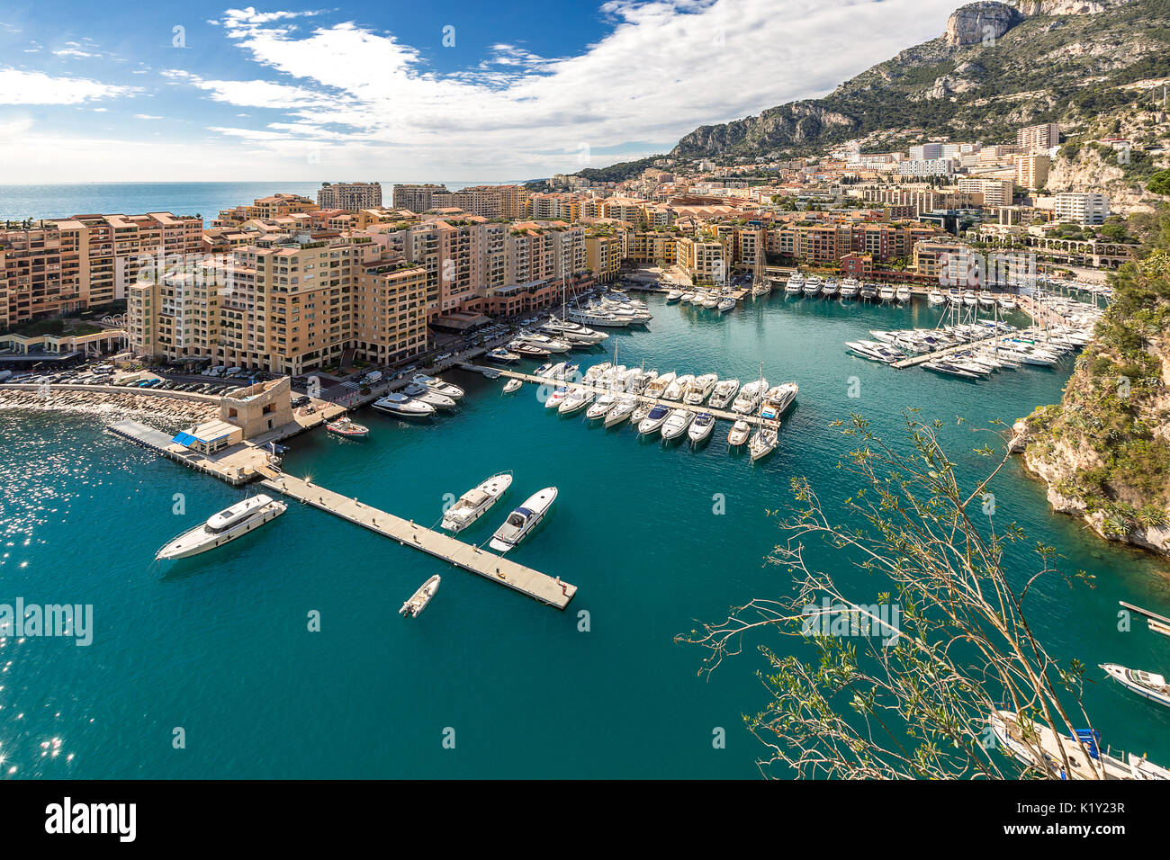 Monaco Fontvieille cityscape Monte carlo French Riviera Stock Photo - Alamy
