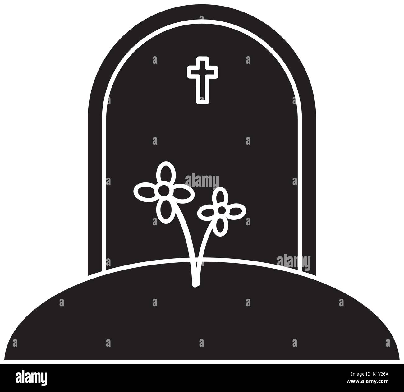gravestone icon image Stock Vector Image & Art - Alamy