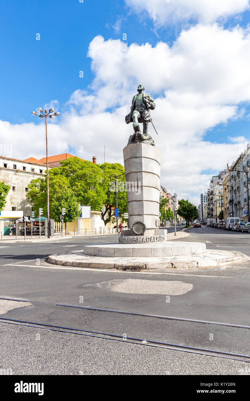 Ferdinand Magellan Statue in Lisbon Portugal Stock Photo - Alamy