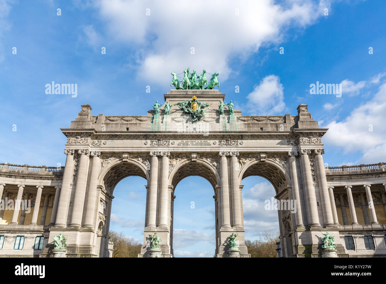 Brussels Triumphal Arch Mounument in Belgium Stock Photo - Alamy