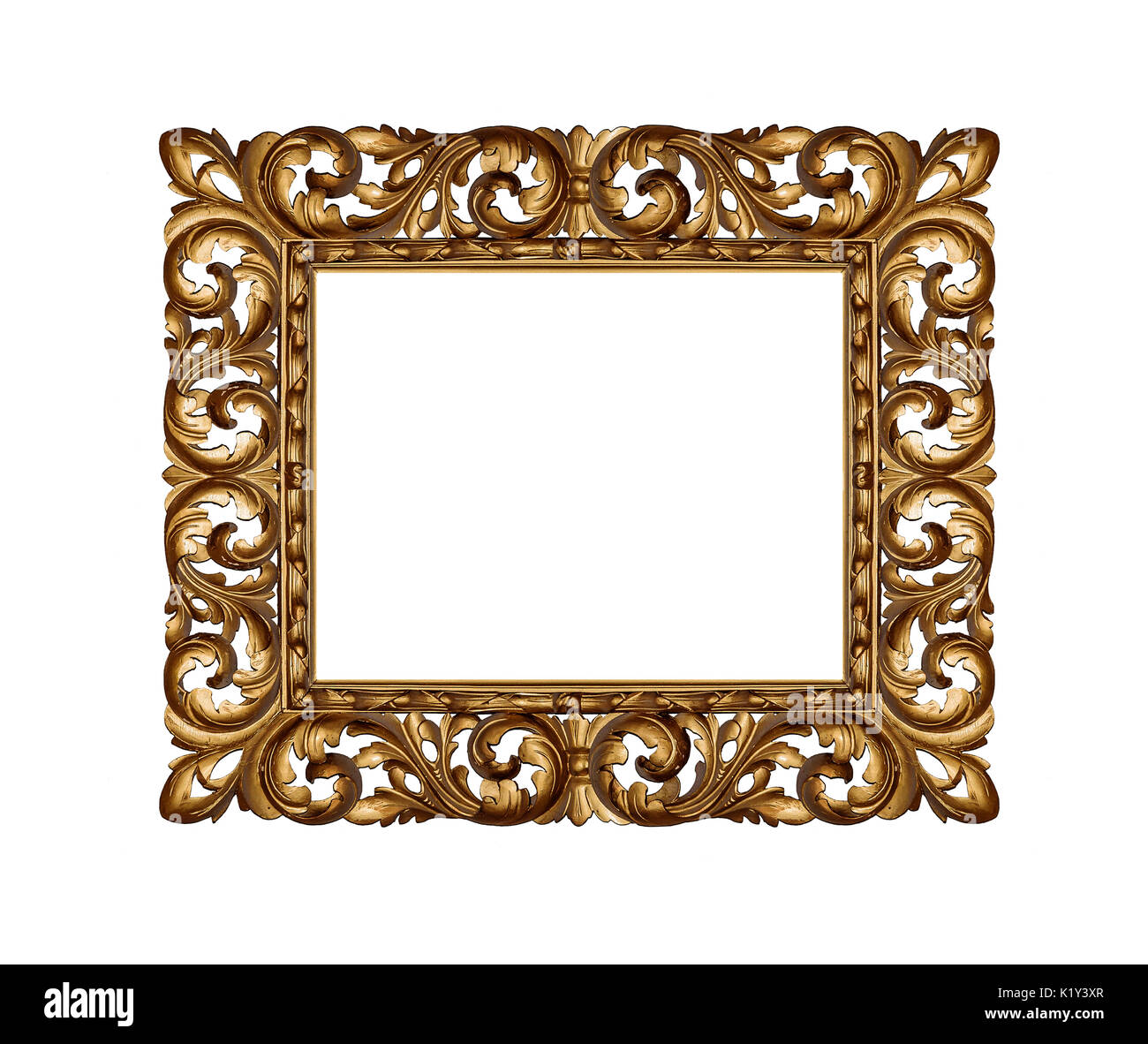 Old golden frame Stock Photo - Alamy