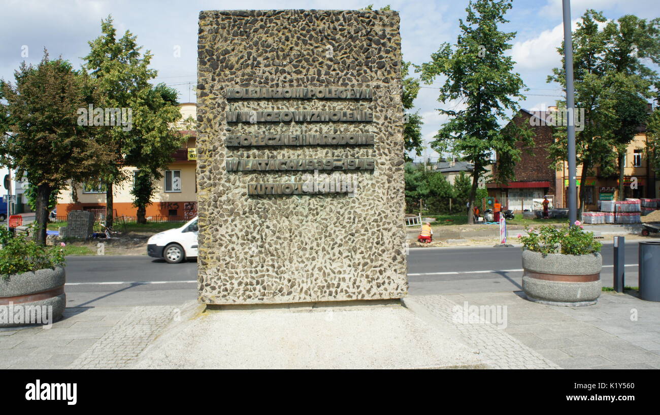 The Monument in Kutno Poland Stock Photo - Alamy