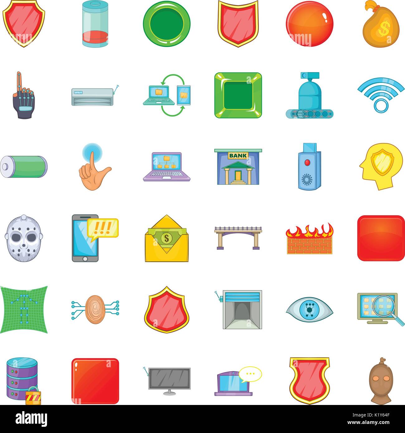 Fingerprint on wall in Stock Vector Images - Alamy