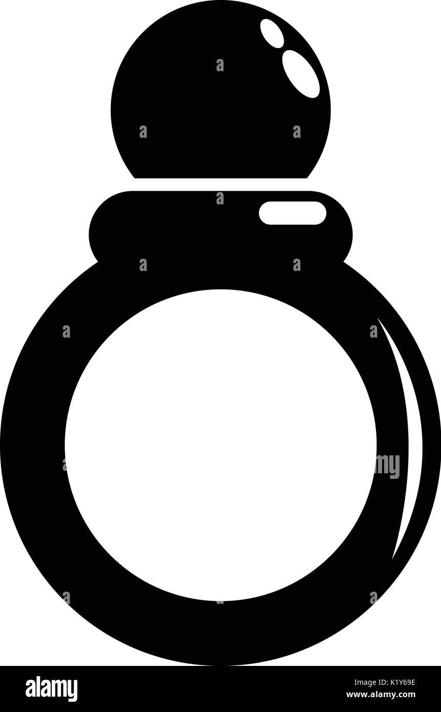 Ring icon, simple black style Stock Vector Image & Art - Alamy