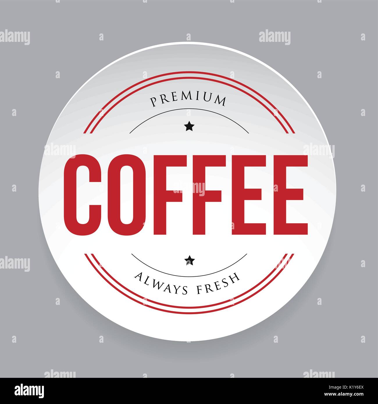 Coffee vintage stamp sticker Stock Vector Image & Art - Alamy