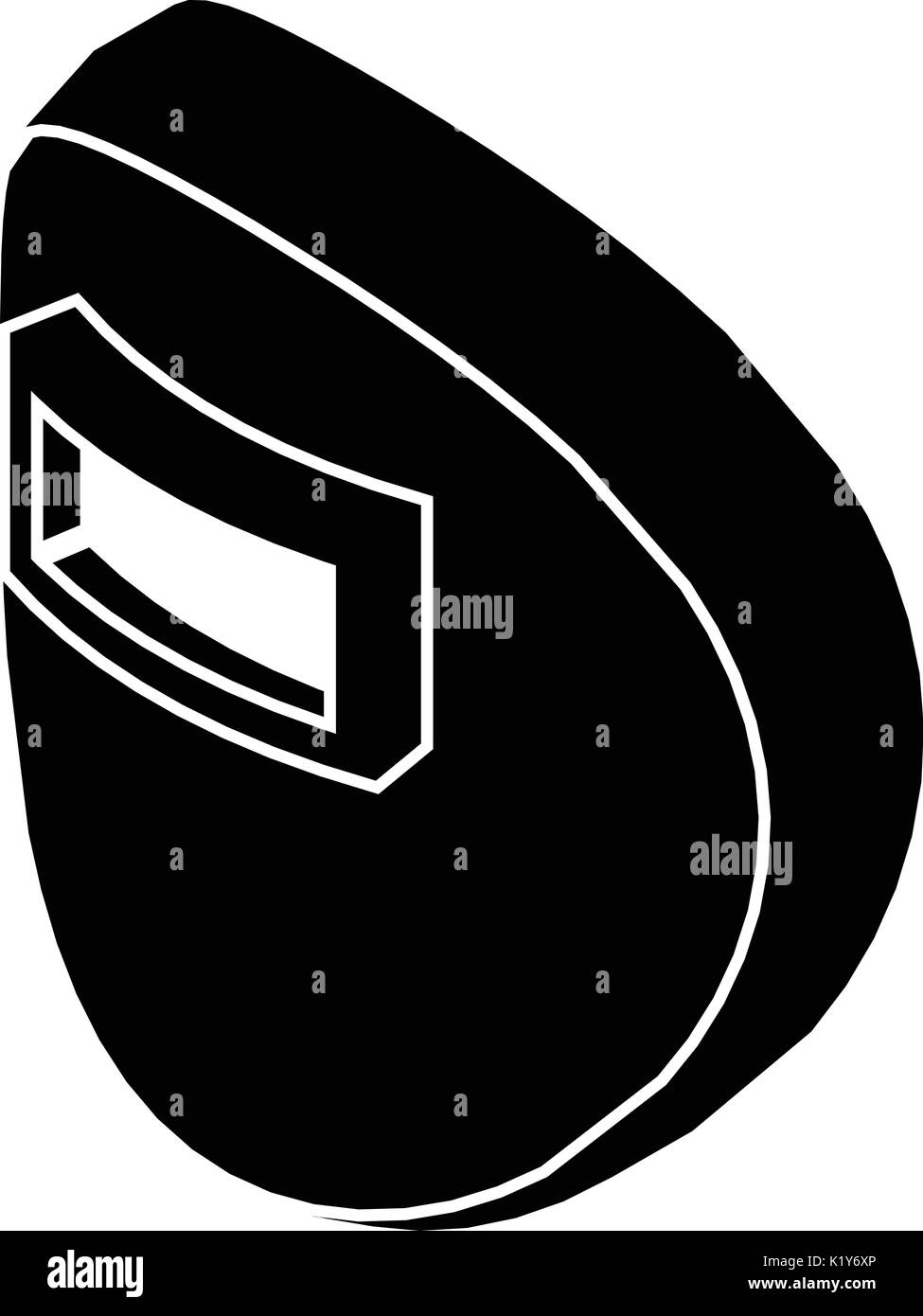 Round welding mask icon, simple black style Stock Vector Image & Art ...