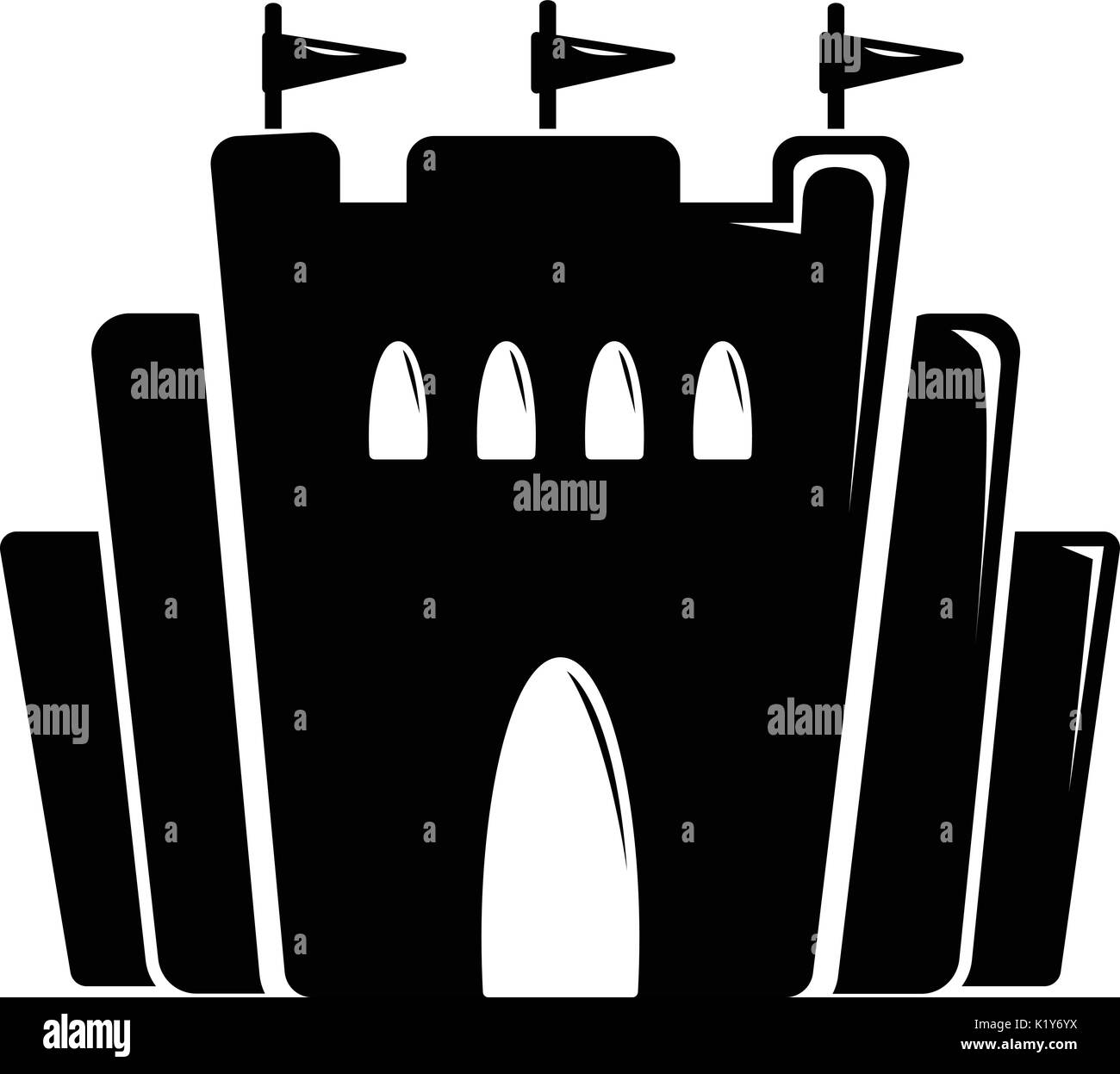 Fortress icon, simple black style Stock Vector Image & Art - Alamy