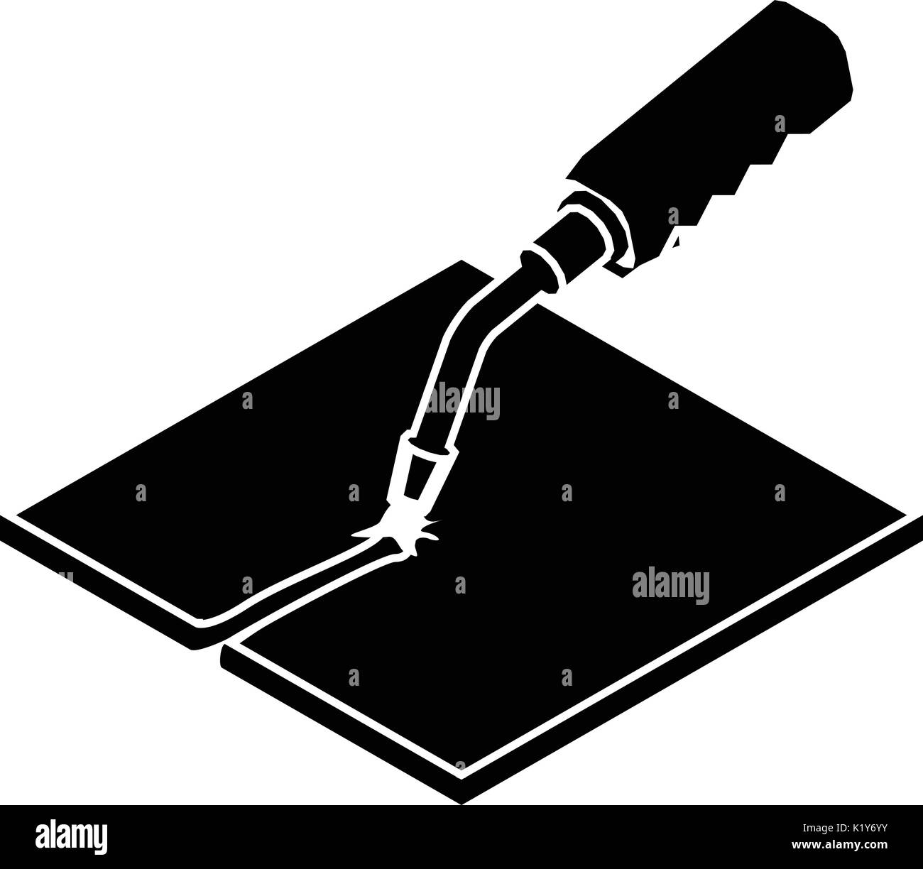 Welding torch icon, simple black style Stock Vector Image & Art - Alamy