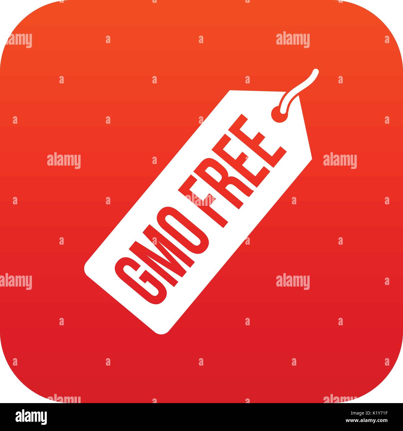 GMO free price tag i icon digital red Stock Vector Image & Art - Alamy