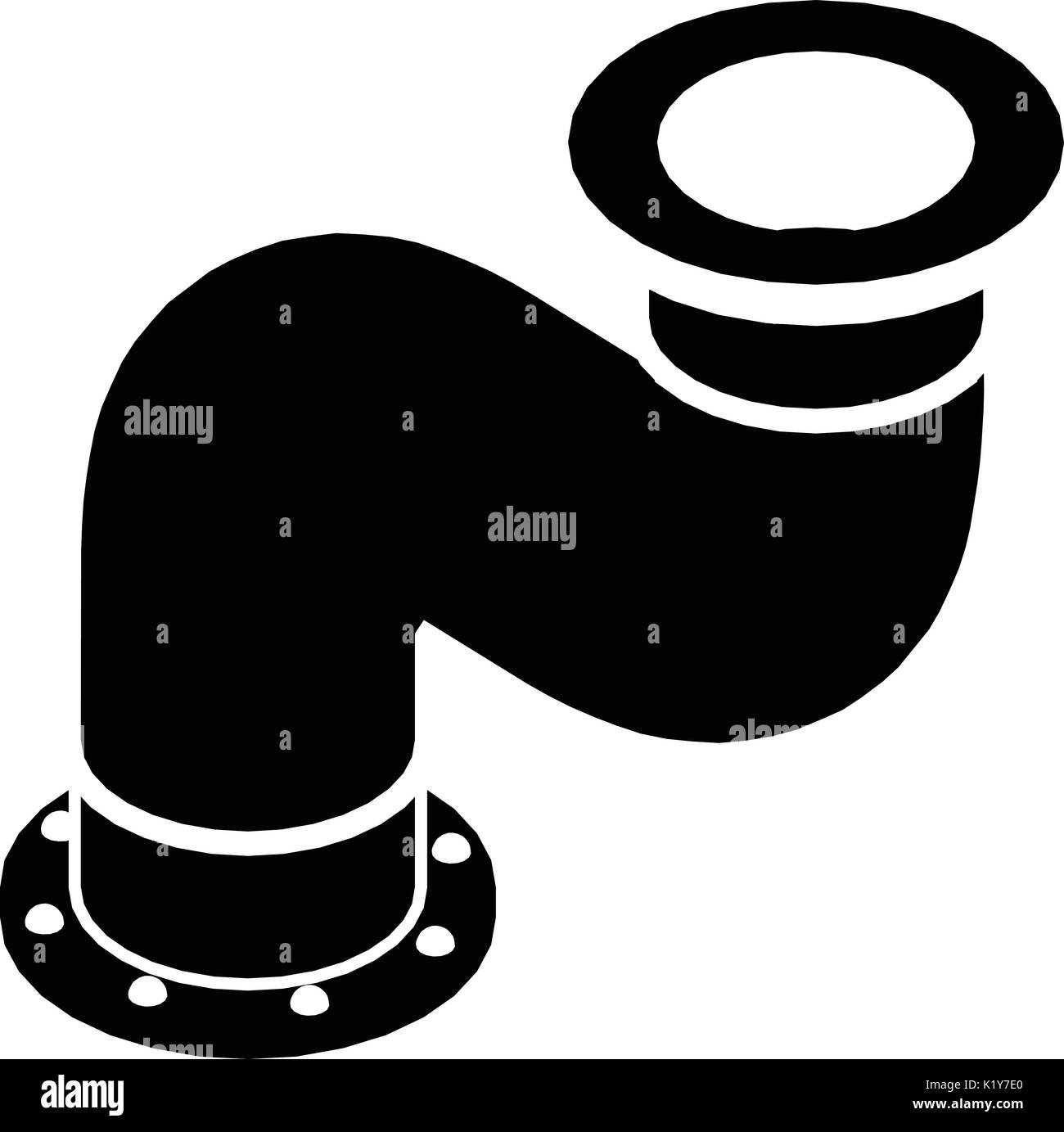 Connection pipe icon, simple black style Stock Vector Image & Art - Alamy